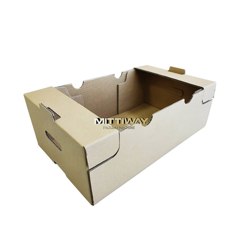 Fruit Tray Corrugated Box Folding Machine Hot Melt Gluing Forming